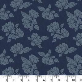 David Textiles DENIM FLOWERS